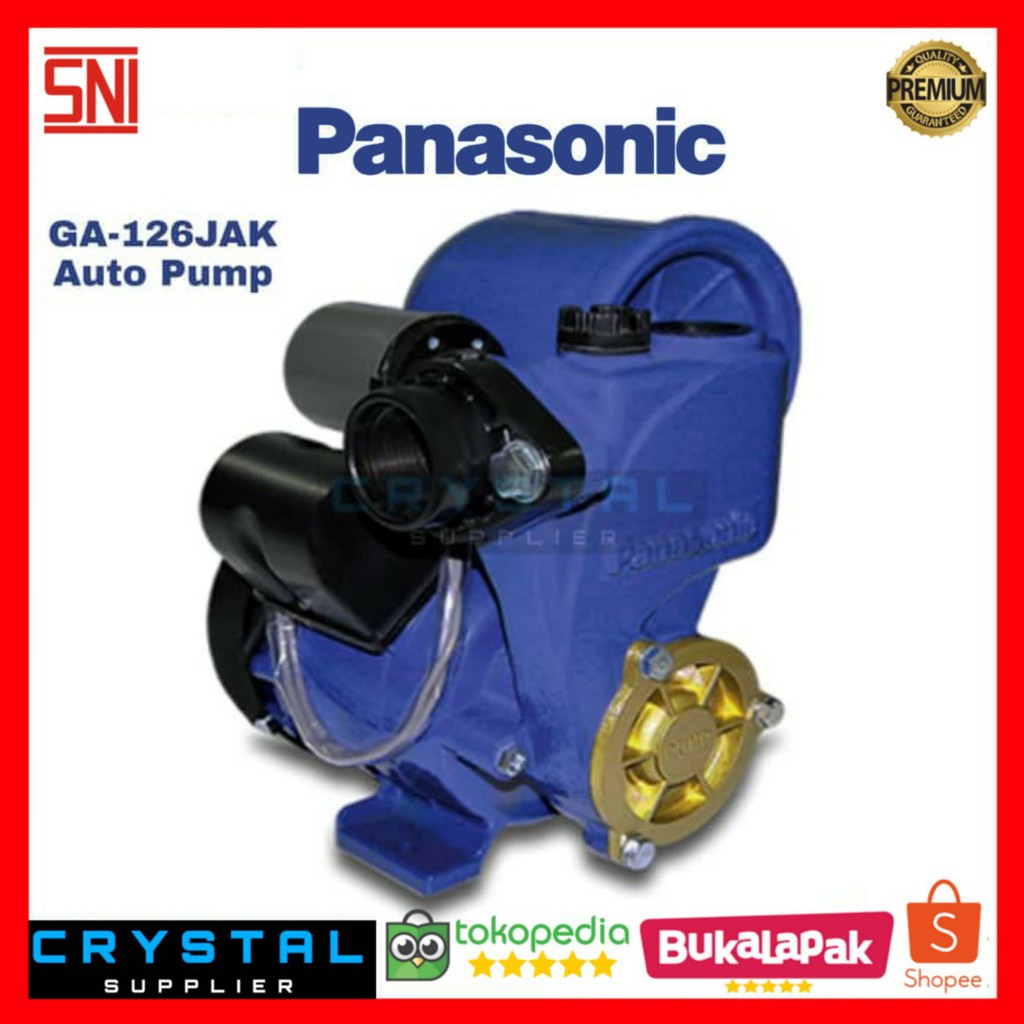 Jual POMPA AIR PANASONIC GA-126JAK / GA 126 JAK Sumur Dangkal Otomatis ...