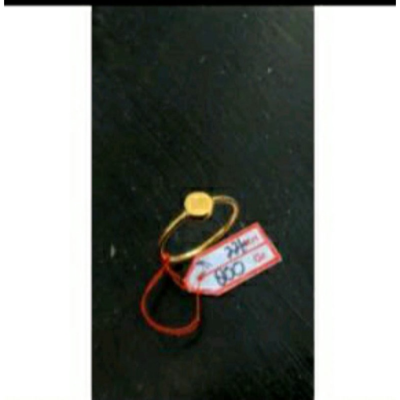 Jual cincin emas model korea simple dan elegan kadar 22k | Shopee Indonesia