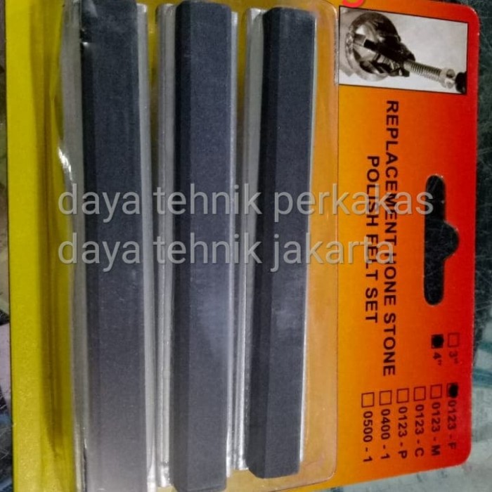 Jual baru batu honing set 3pc 4 in - hone stone 3pc - batu honing ...