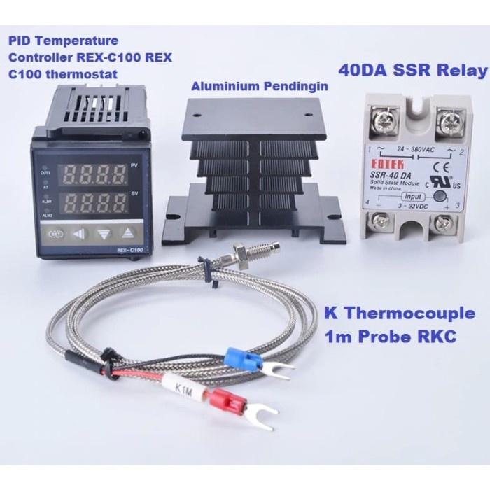 Jual Digital PID Temperature Controller REX-C100 REX C100 thermostat 1 Set | Shopee Indonesia