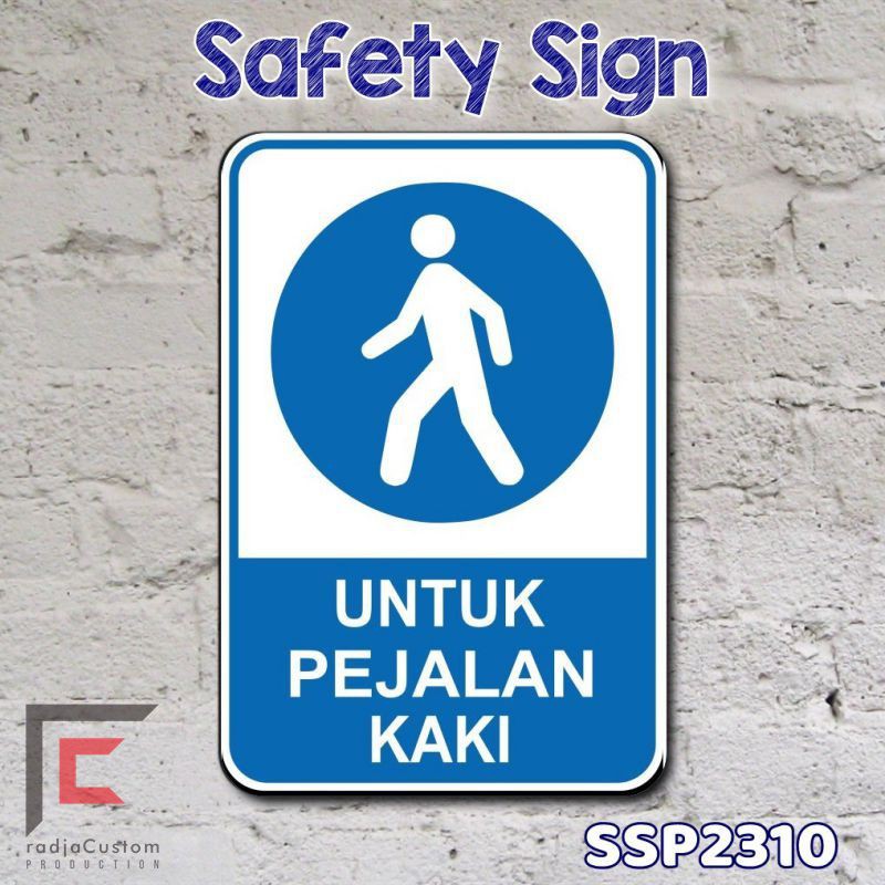 Jual RadjaCustom Safety Sign Label Rambu Petunjuk K3 EESH - Untuk ...