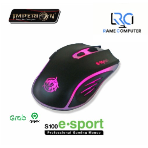 Jual Imperion Gaming Mouse S100 e-Sport Wired | Shopee Indonesia