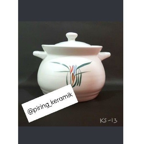 Jual Panci Sapo keramik/ Mangkok Sapo keramik tipe KS 13 - 4300ml (per pc) | Shopee Indonesia