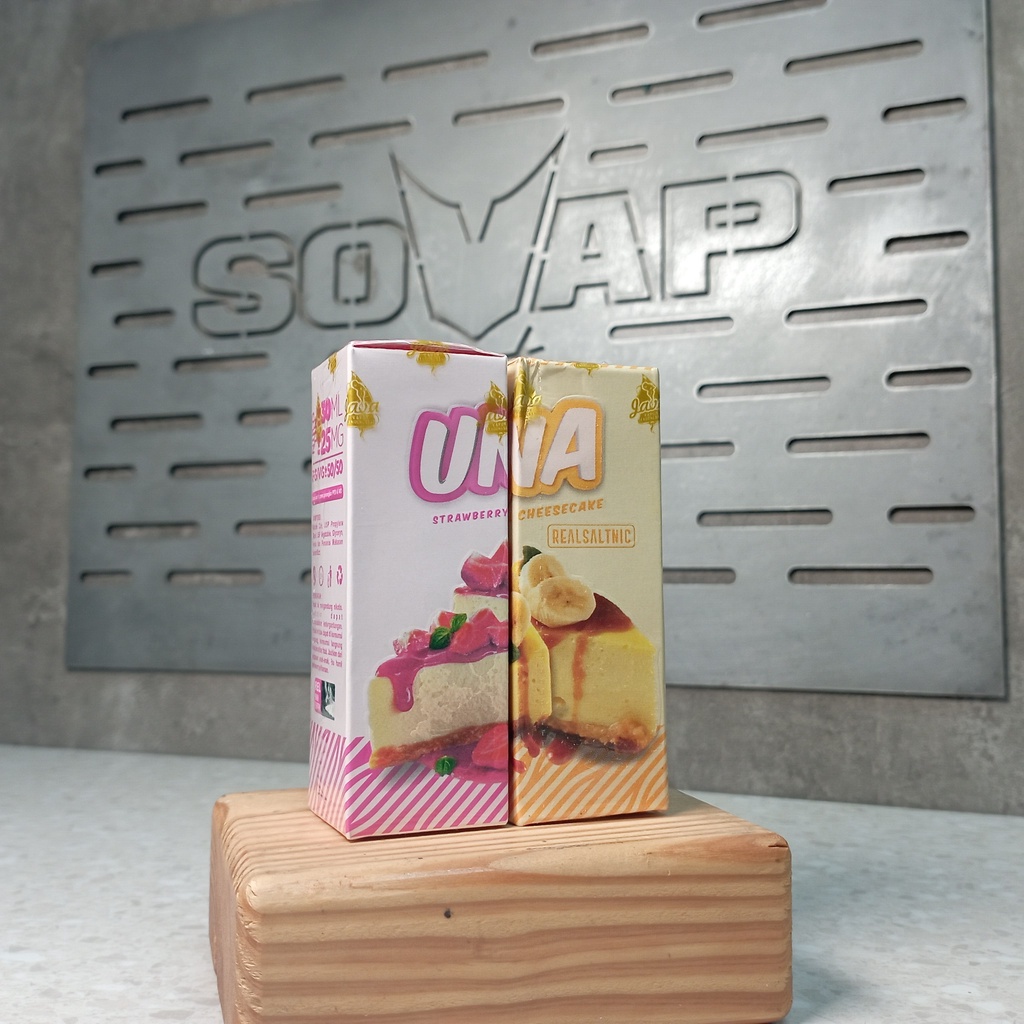 Jual UNA STRAWBERRY CHEESECAKE & BANANA CHEESECAKE SALT NIC 30ml ...
