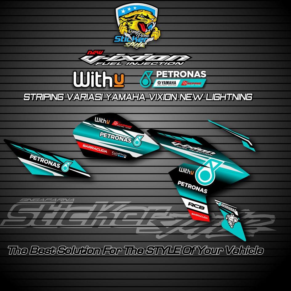 Jual ovt STRIPING VARIASI STIKER LIS MOTOR YAMAHA NEW VIXION LIGHTNING/NVL 2012/2015 LIVERY ...