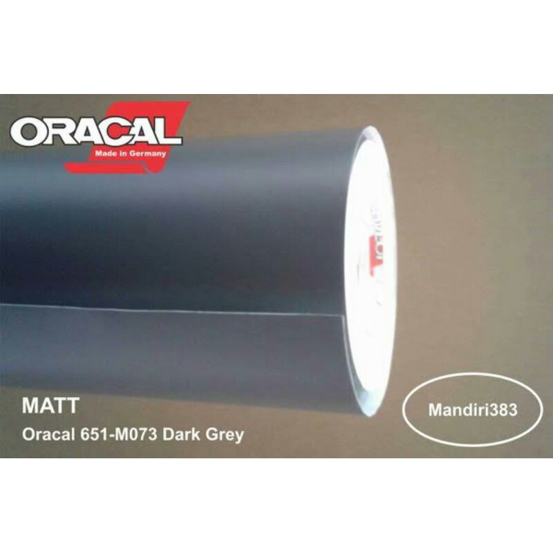 Jual STICKER ORACAL DARK GREY 073 DOFF/MATE HARGA PER 25CM PREMIUM ...