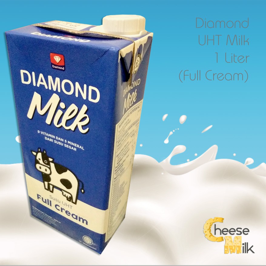 Jual Diamond UHT Milk 1 Liter x 12 (Full Cream) | Shopee Indonesia