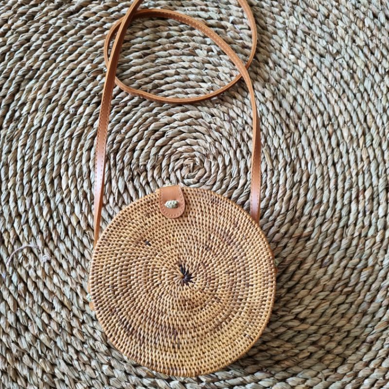 Jual Tas rotan bulat/ Tas rotan bulat bali/ Tas rotan bulat murah/ tas ...