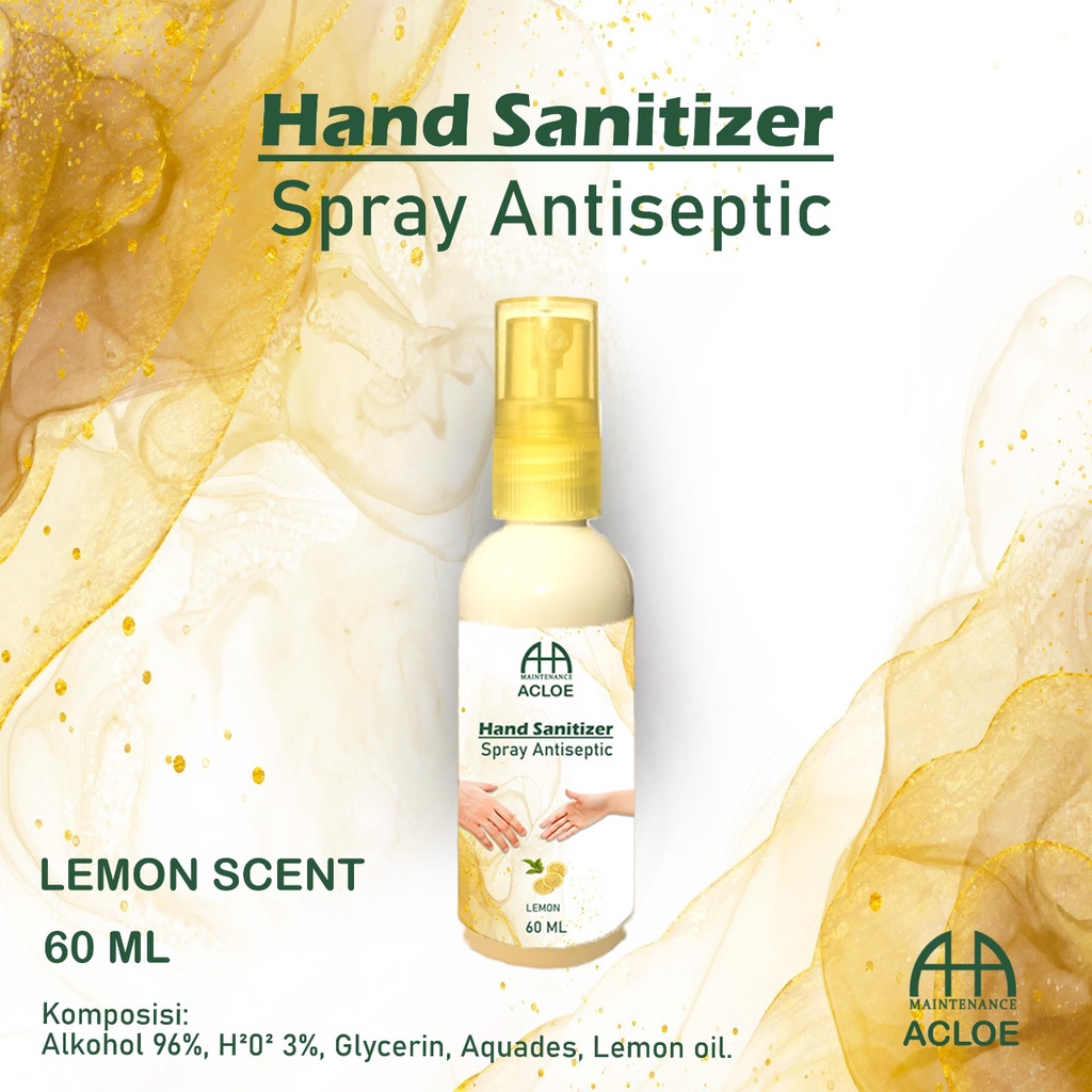 Jual HAND SANITIZER ACLOE AROMA LEMON OIL 60 ML | Shopee Indonesia