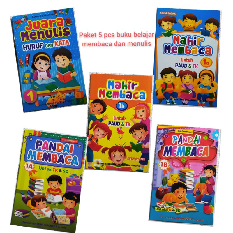Jual buku mahir membaca dan pandai membaca untuk anak tk dan paud ...