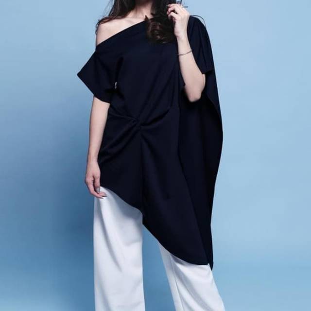Jual GLADIOL TOP ATASAN BLOUSE WANITA OFF SHOULDER BIG SIZE JUMBO SCUBA ...
