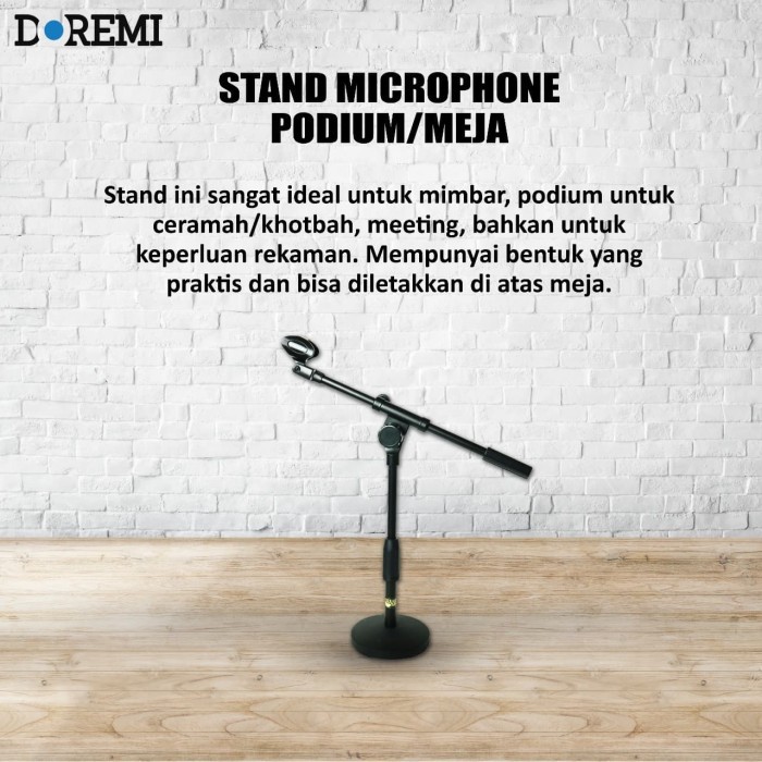 Jual Stand Microphone Banana BMS 02 / Stand MIc Meja / Stand Mic Full ...