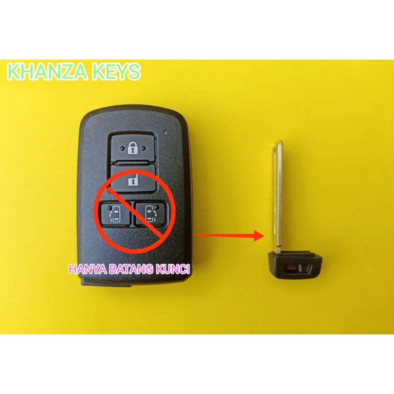 Jual batang kunci manual emergency smart key toyota Sienta Nav1 Voxy ...