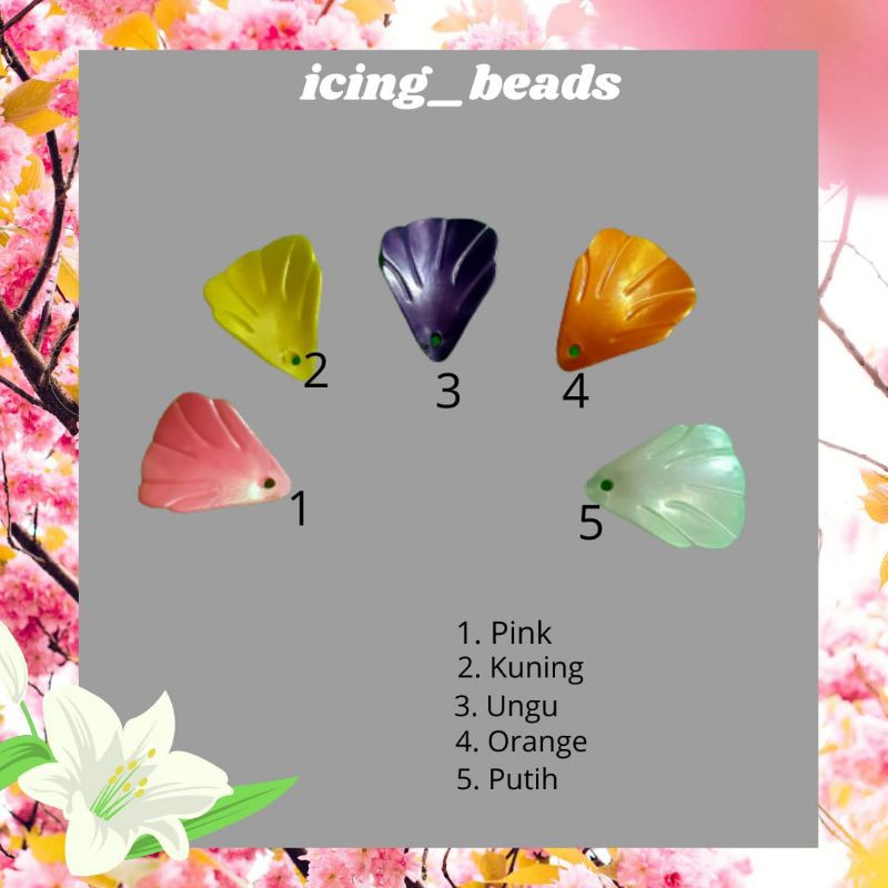 Jual Akrilik Mote Kelopak Bunga Mawar Metalik polos (10gr) | Shopee ...