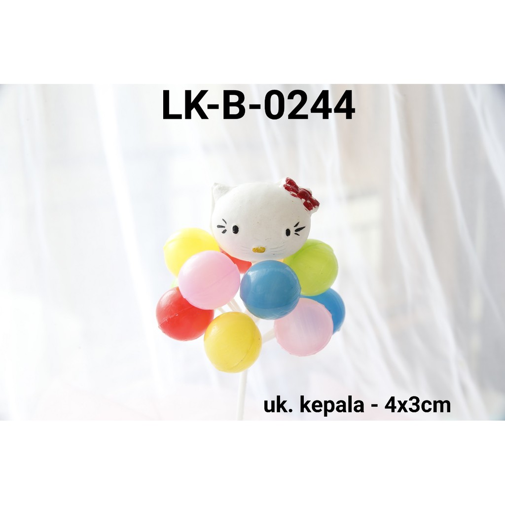 Jual LK-B-0244 Topper kue tart lokal topper cake balon hello kitty ...
