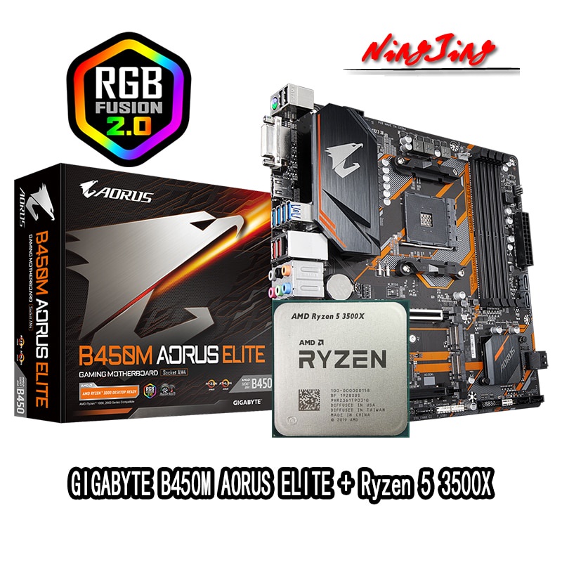 Jual PREORDER AMD Ryzen 5 3500X R5 3500X CPU + GA B450M AORUS ELITE Motherboard Suit Socket AM4 ...