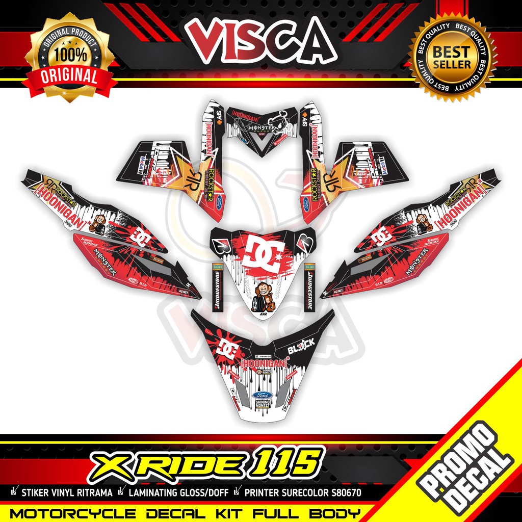 Jual Decal X Ride 115 Old Full Body Stiker X Ride 115 Old Full Body ...