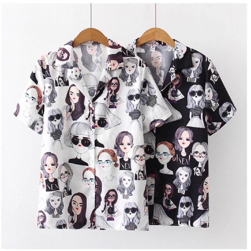 Jual Kemeja Retro Vintage/Kemeja Wanita Murah | Shopee Indonesia