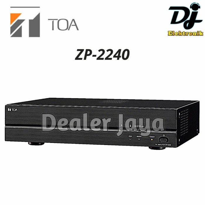 Jual Ampli TOA ZP-2240 / ZP 2240 / ZP2240 - 240W | Shopee Indonesia