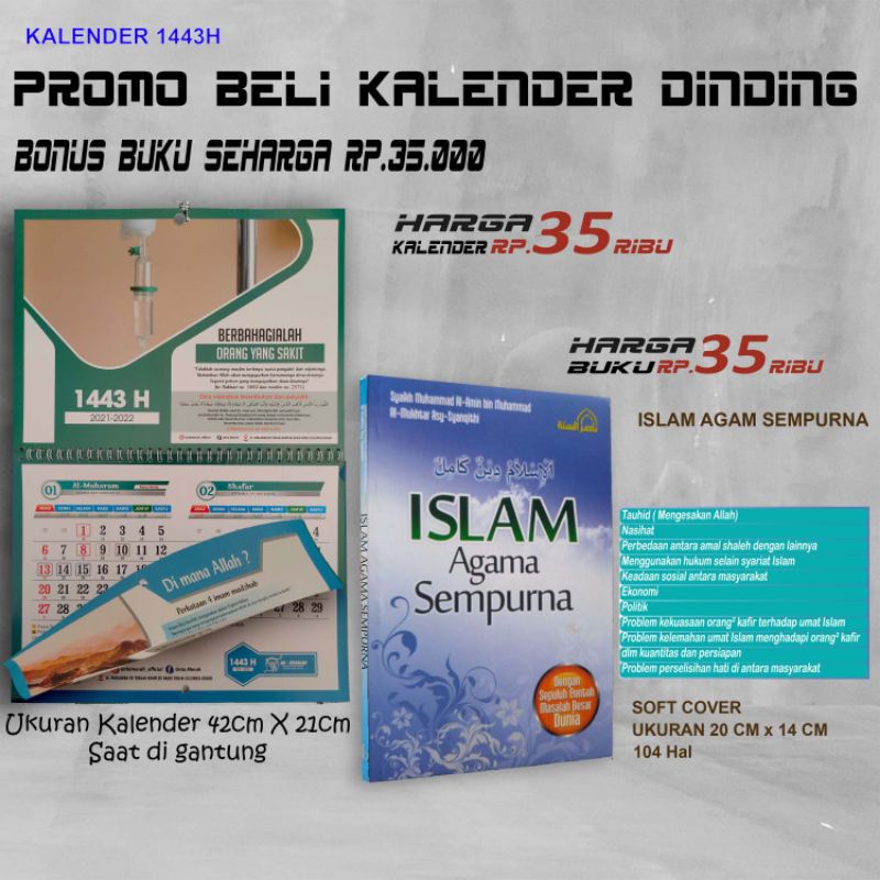 Jual Promo Kalender Dinding Plus bonus buku | Shopee Indonesia
