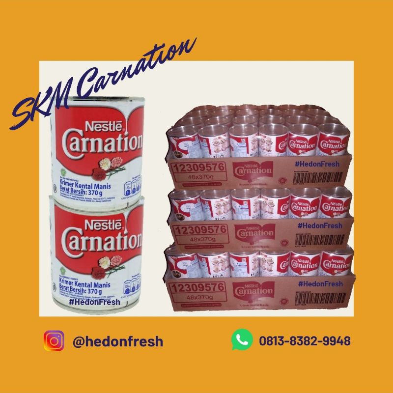 Jual Susu Carnation 370 Gram 1 Dus isi 48 Kaleng Murah (ED Terlama ...