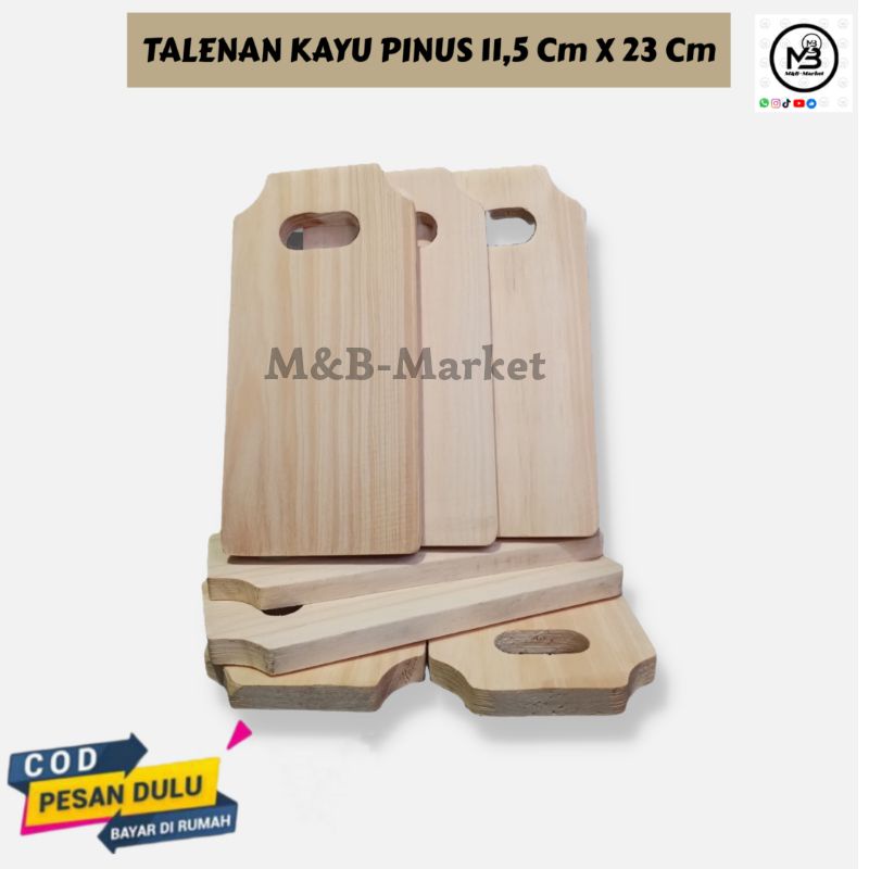 Jual Talenan Kayu, Tatakan Kayu Pinus, Bonus Pisau Dengan Solet ...