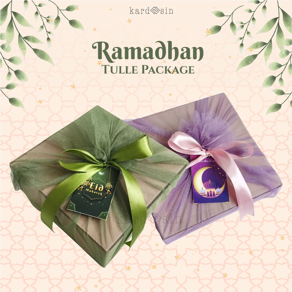 Jual RAMADHAN SOFT TULLE BOX PACKAGE HAMPERS TILE TILLE KAIN GLITTER ...