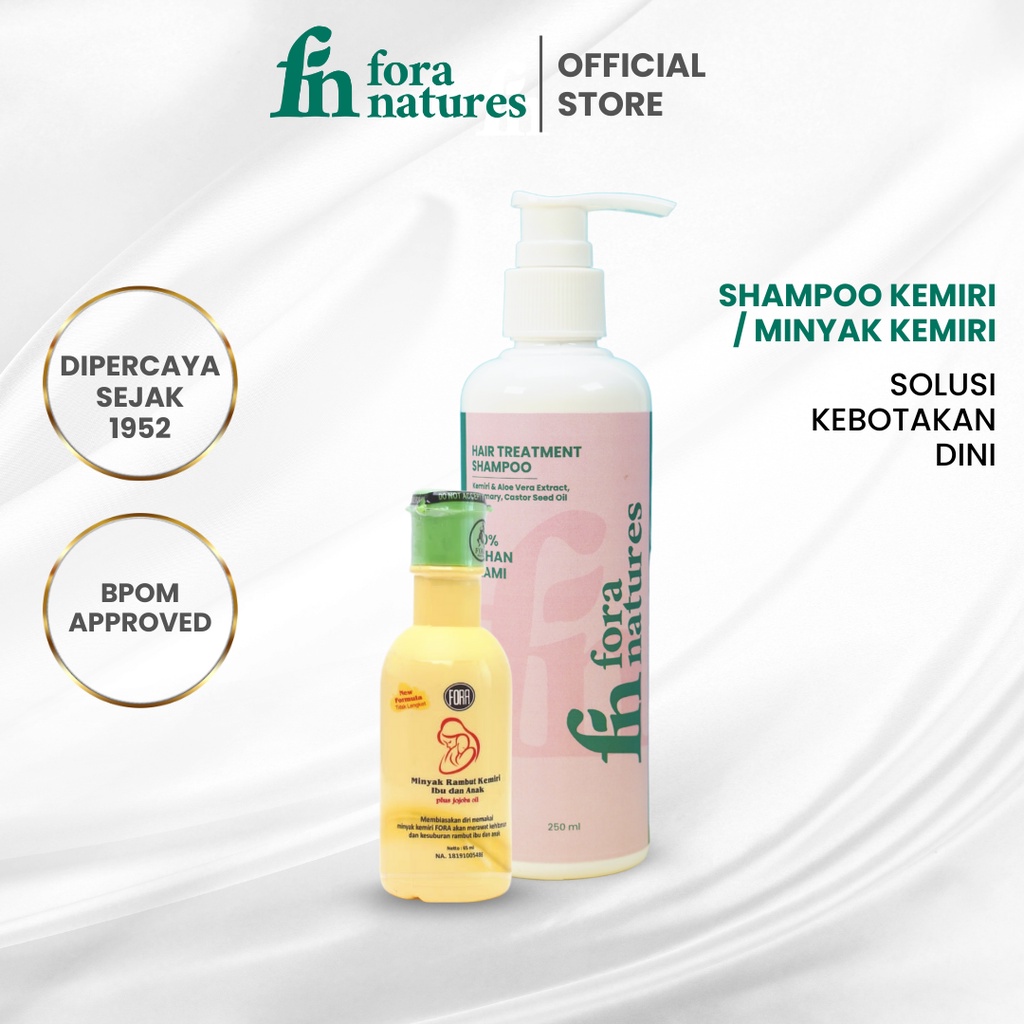 Jual Fora Natures Bundle Minyak Kemiri dan Shampoo Penumbuh Rambut ...