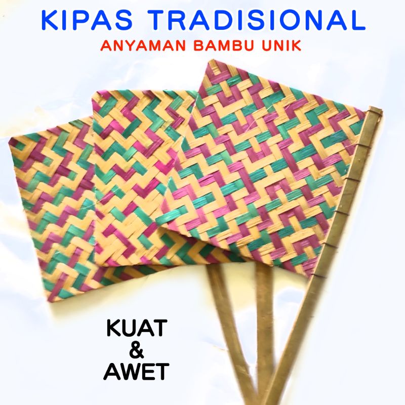 Jual KIPAS TRADISIONAL MANUAL ANYAMAN BAMBU RAMAH LINGKUNGAN | Shopee ...