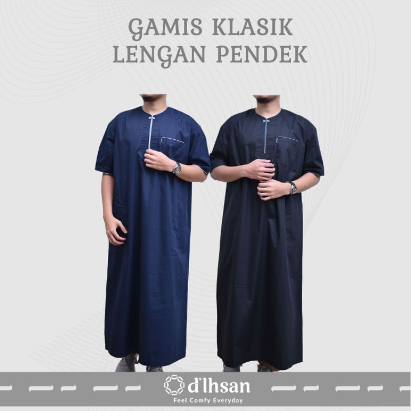 Jual d'Ihsan | Gamis Classic Series Collarless S/S | Gamis Ikhwan ...