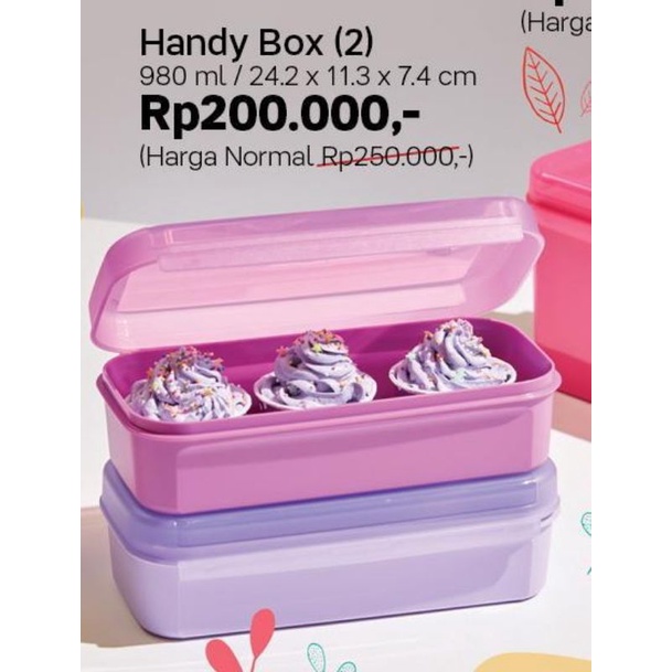 Jual Handy Box/Signature Tupperware/fancy signature Tupperware/handy ...