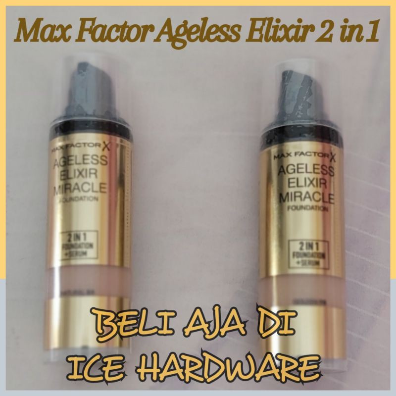 Jual Foundation Alas Bedak Max Factor Ageless Elixir 2 in 1 Original | Shopee Indonesia