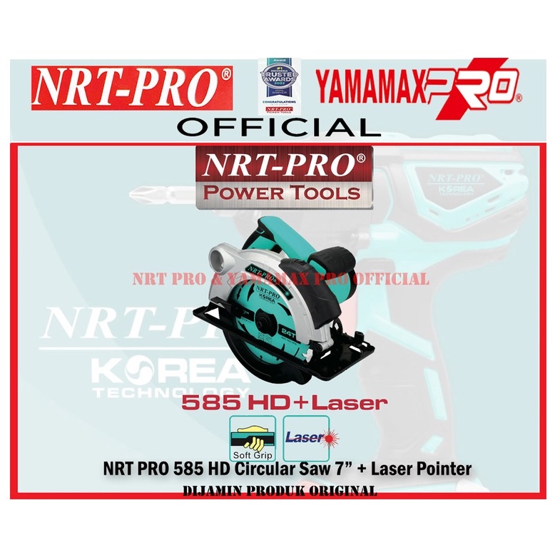 Jual Circular Saw NRT PRO 585 HD + Laser NRT585HD 7inch Heavy Duty ...