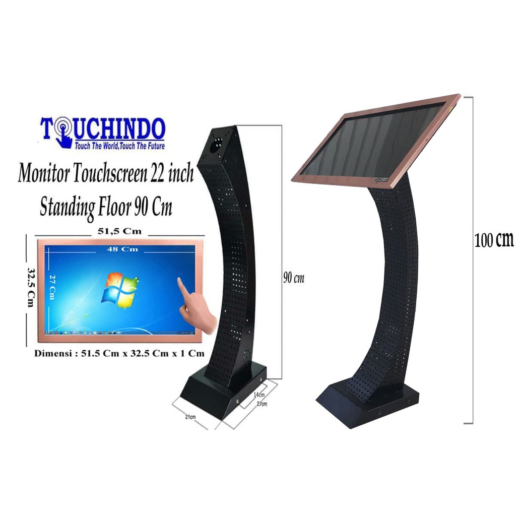 Jual Monitor Touchscreen Touchindo 22 inch Standing Tinggi 1 Meter ...