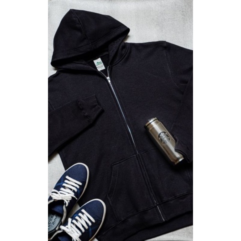 Jual hoodie zipper hitam sz sml xl xxl | Shopee Indonesia