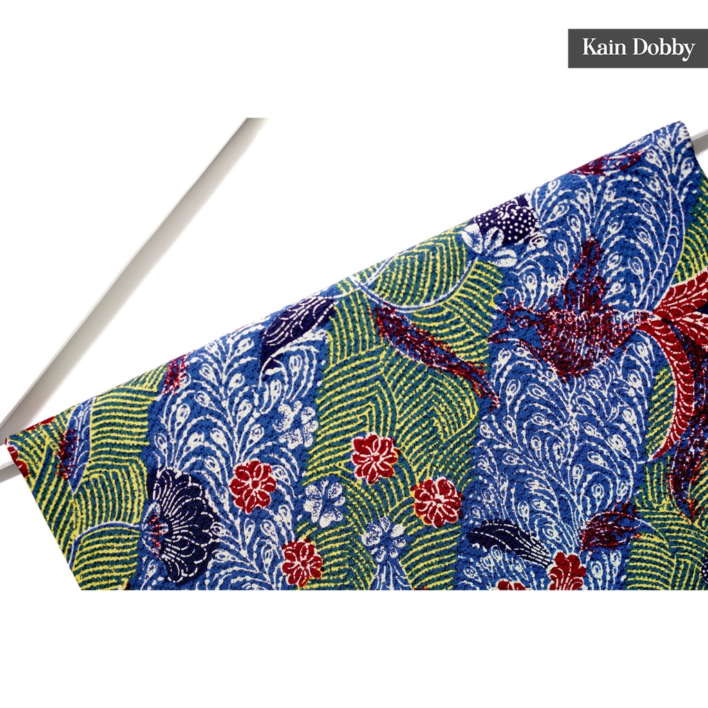 Jual BAHAN BATIK PREMIUM Dobby Dobi Dobbi Dolbi Warna Biru Hijau 723960 ...