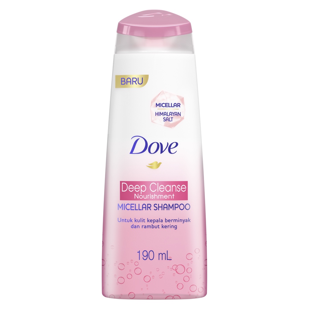 Jual Dove Deep Cleanse Nourishment Micellar Shampoo 190ml (PINK ...
