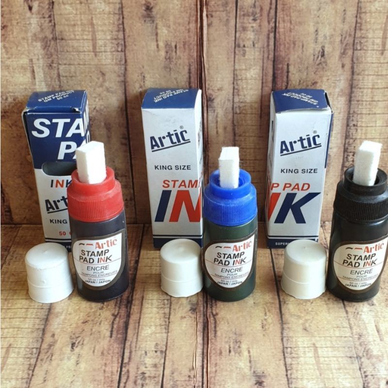 Jual Tinta Botol ARTIC (Stamp Pad Ink) | Shopee Indonesia