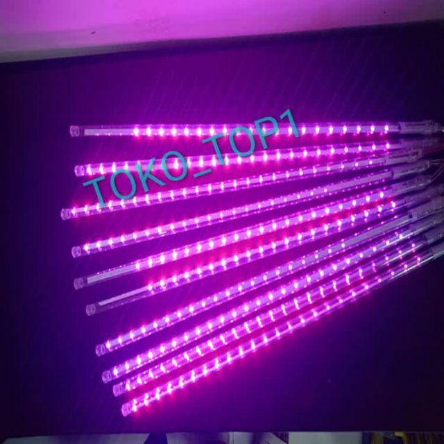 Jual lampu meteor led isi 10 batang/50cm /jatuh rain snow taman hias ...