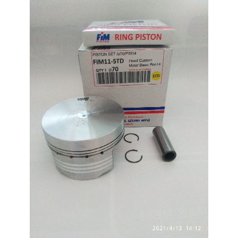 Jual PISTON FIM 11 70MM 71mm 72mm pin 14mm piston fim bahan mentah ...
