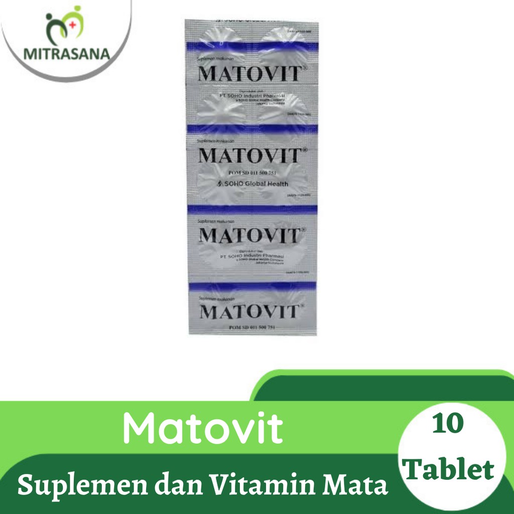 Jual Matovit Vitamin Mata Isi 10 Tablet | Shopee Indonesia