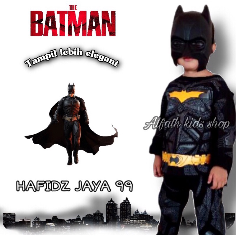 Jual SETELAN ANAK BAJU KOSTUM BATMAN BERSAYAP GRATIS TOPENG / Kostum ...