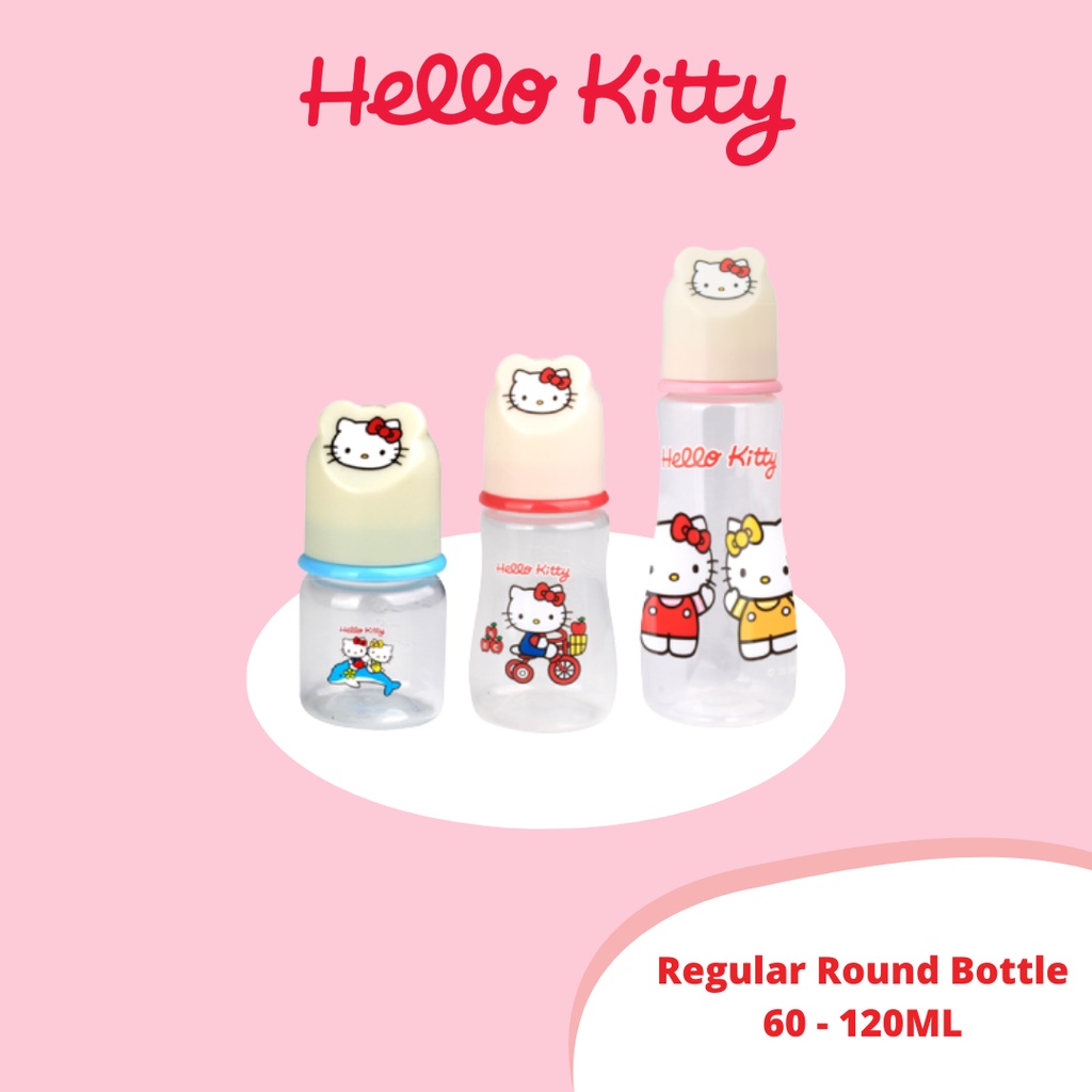 Jual Hello Kitty Regular Round Bottle Botol Susu Bayi 60ml - 250ml ...
