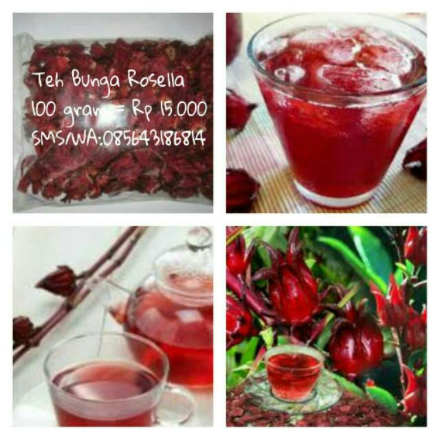Jual Teh Bunga Rosella banyak manfaat khasiatnya | Shopee Indonesia