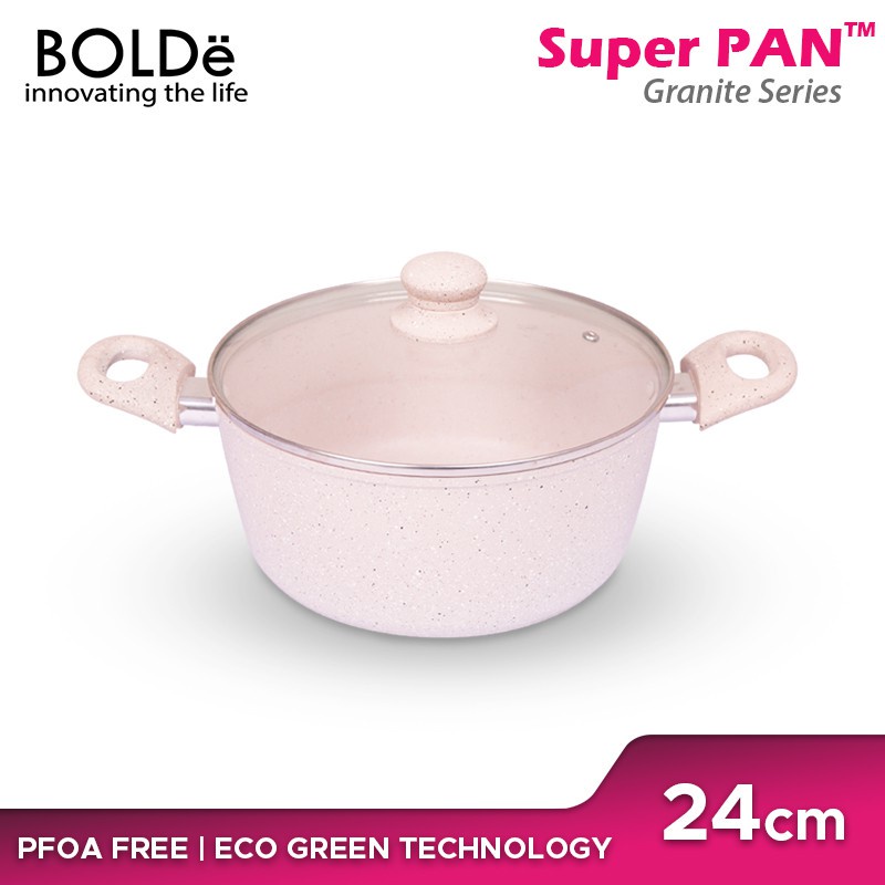 Jual BOLDe Super Pan Panci Casserole Granite Series 24 cm BEIGE dan ...