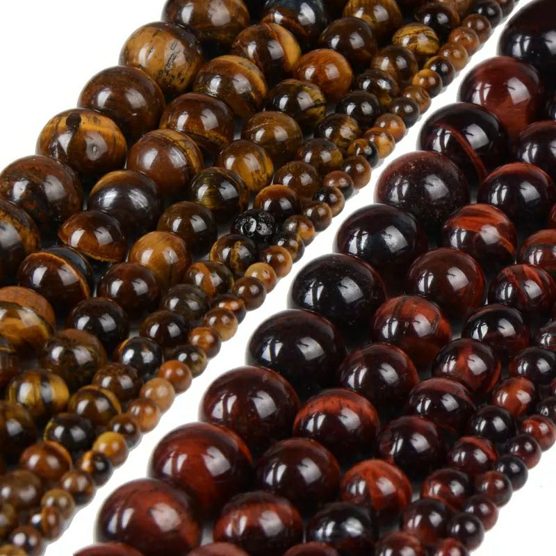 Jual Bahan craft 1 Untai / Lot Manik-Manik Batu Alam Agate Tiger Eye ...