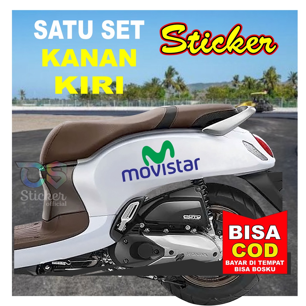Jual Sticker Scoopy MOVISTAR Satu Set ( COD ) | Shopee Indonesia