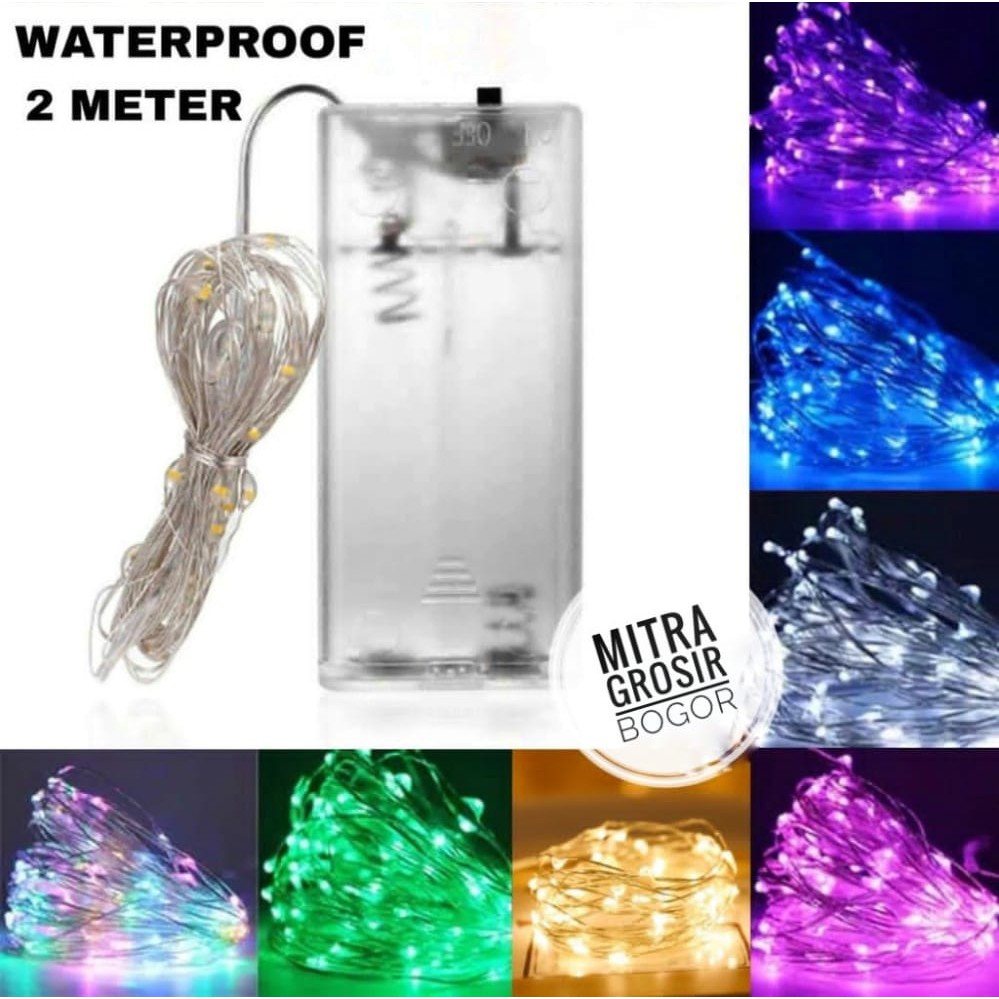 Jual Lampu KAWAT FAIRY LIGHT 1 / 2 / 3 / 5 / 10 Meter WATERPROOF Lampu ...