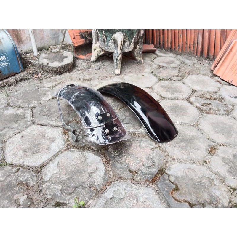 Jual Slebor depan belakang japstyle custom motor angkrang cat hitam ...