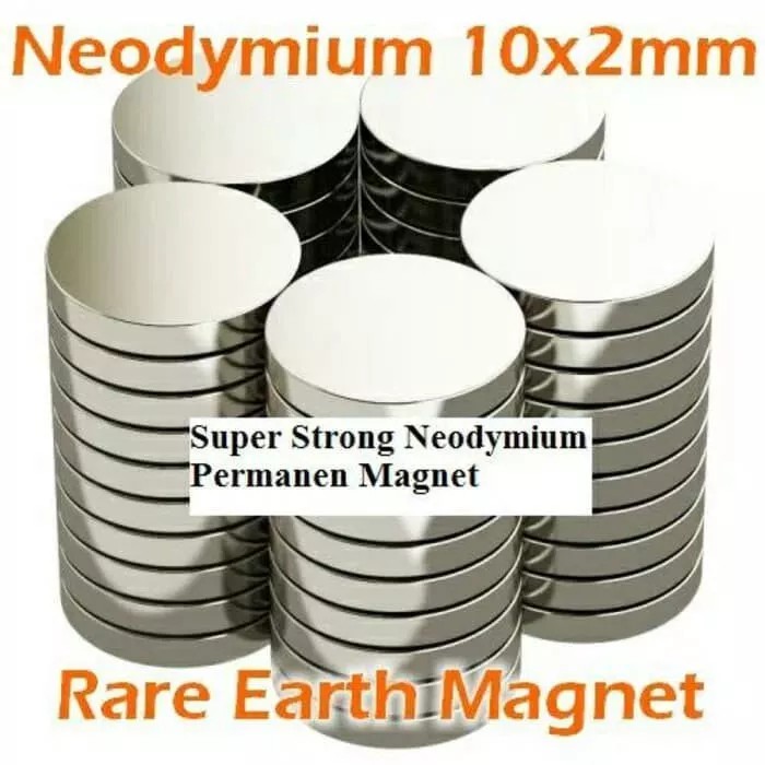 Jual Magnet NEODYMIUM Strong Stick 10x2mm isi per 5buah | Shopee Indonesia